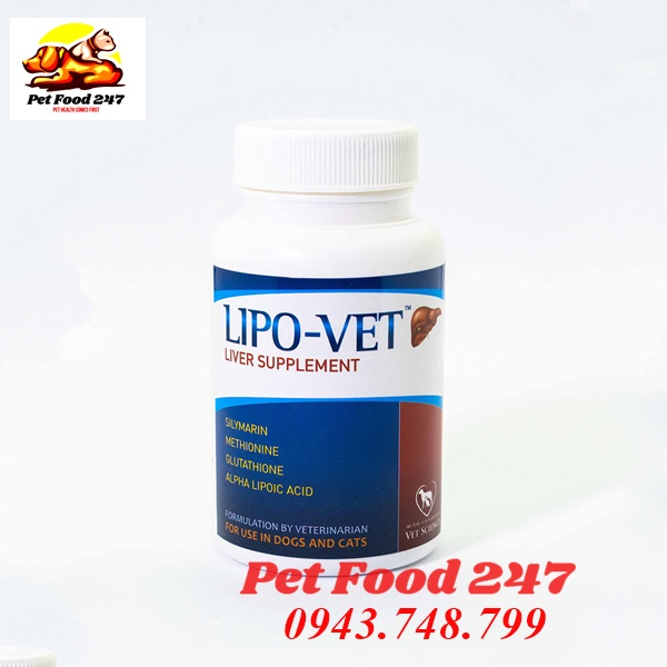 Thực Phẩm Chức Năng LIPO VET Hỗ Trợ Gan Trên Chó Mèo 1 Hộp 30 Viên ...