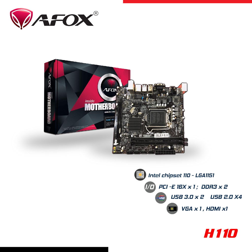 Bo Mạch Chủ Mainboard AFOX H61 H81 H110 CHÍNH HÃNG BH 36T FULL VAT ...
