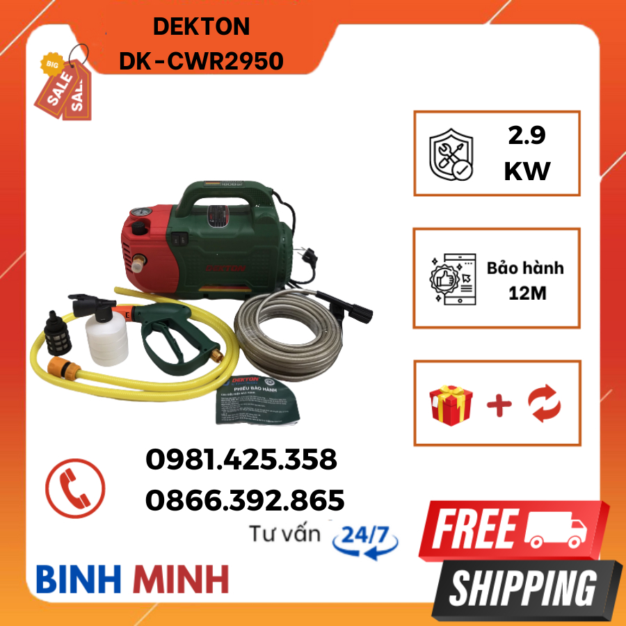 MÁY RỬA XE DEKTON DK-CWR2950 TIỆN LỢI | Shopee Việt Nam