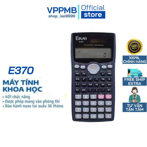 Máy tính khoa học 401 chức năng Eras E370 Chính Hãng (Bảo Hành 3 Năm) | Shopee Việt Nam