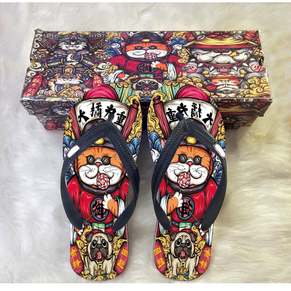 Dép tông lào hoạt hình , dép kẹp nam 3D xỏ ngón nhiễu mẫu cao cấp ...