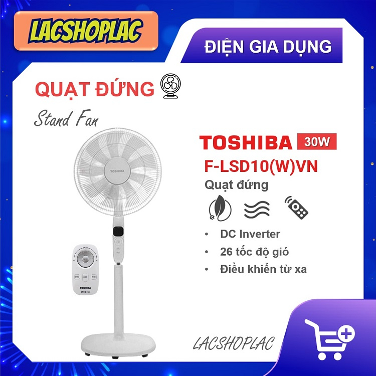 Quạt đứng Toshiba DC inverter F-LSD10(W)VN | Shopee Việt Nam
