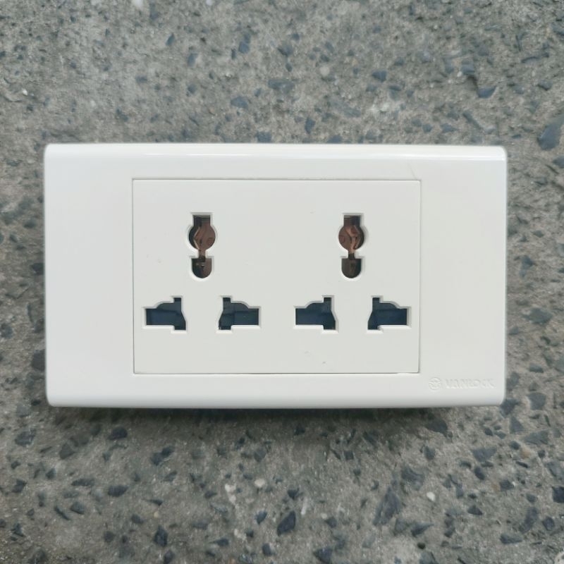 Ổ Cắm Đôi Đa Năng Có Màng Che 16A Sino S18UAMD2 Dòng S18 | Shopee Việt Nam