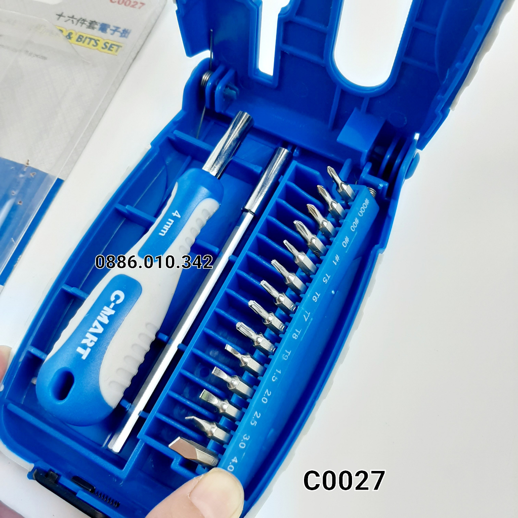 Bộ vít điện tử 16 chi tiết C-Mart C0027 | Shopee Việt Nam