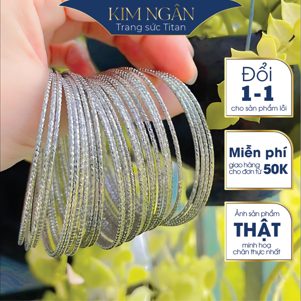 Vòng ximen kim cương nữ không khoá ximen titan nữ 1ly khong hoen gỉ -ximen bạch kim trang sức ...