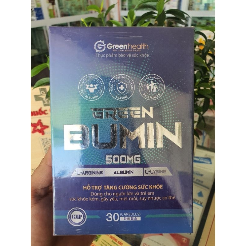 Green Bumin ( Albumin 500mg ) tăng cường chức năng gan, phục hồi sức ...