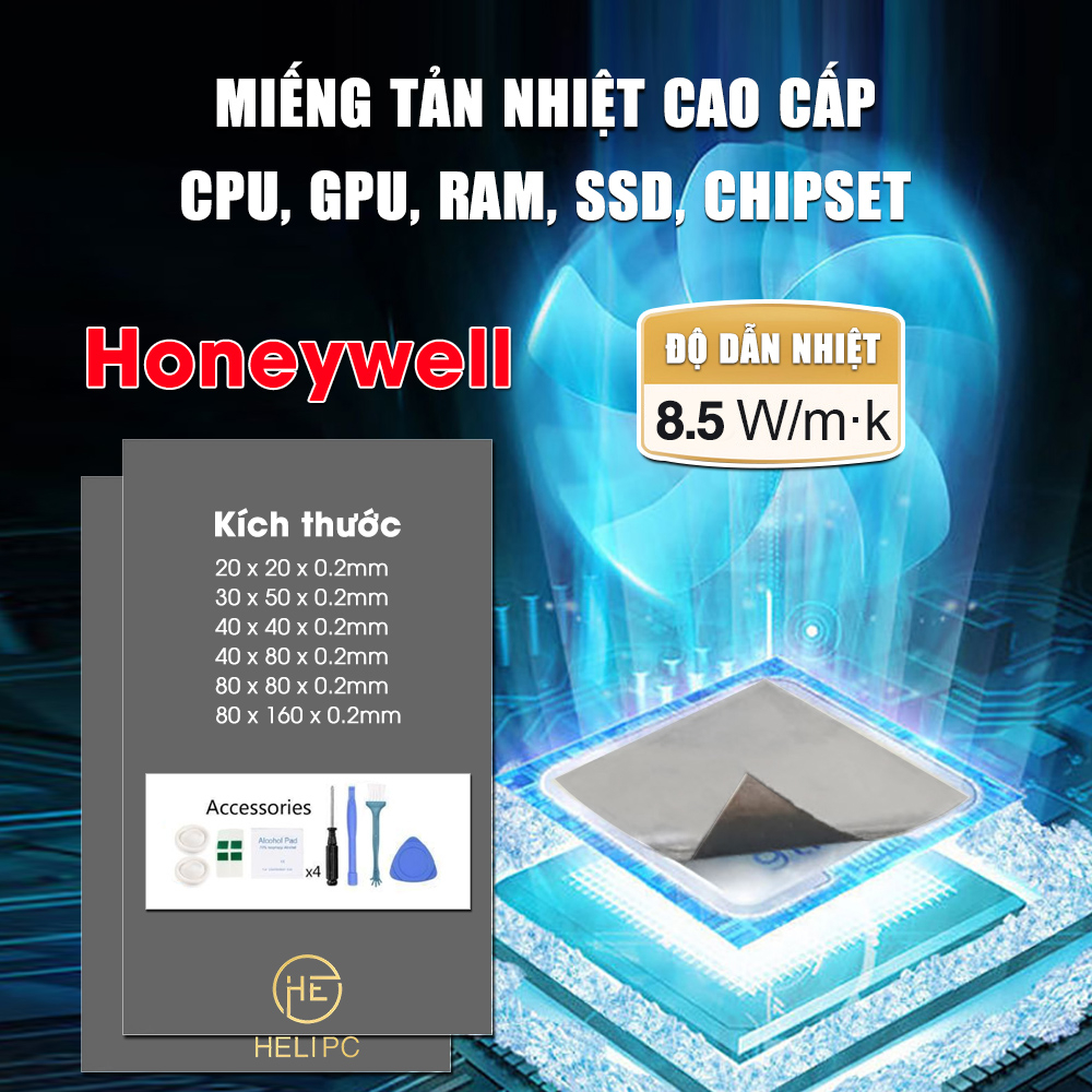 Tấm tản nhiệt CPU GPU Honeywell PTM7950 miếng dán tản nhiệt chuyển pha Honeywell Thermal pad PTM ...