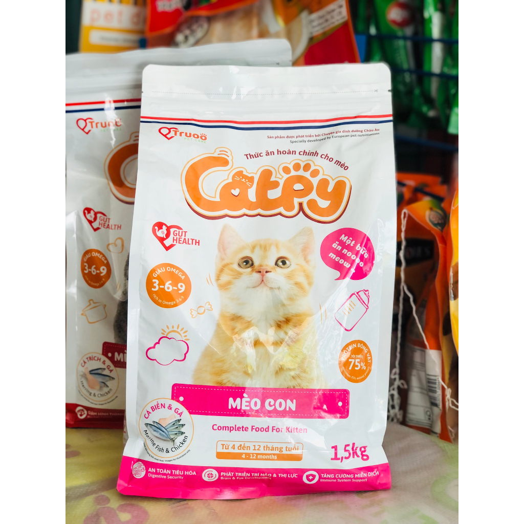 CATPY Thức ăn hạt cho Mèo con - THỨC ĂN HOÀN CHỈNH 1.5KG (BRAND OF ...