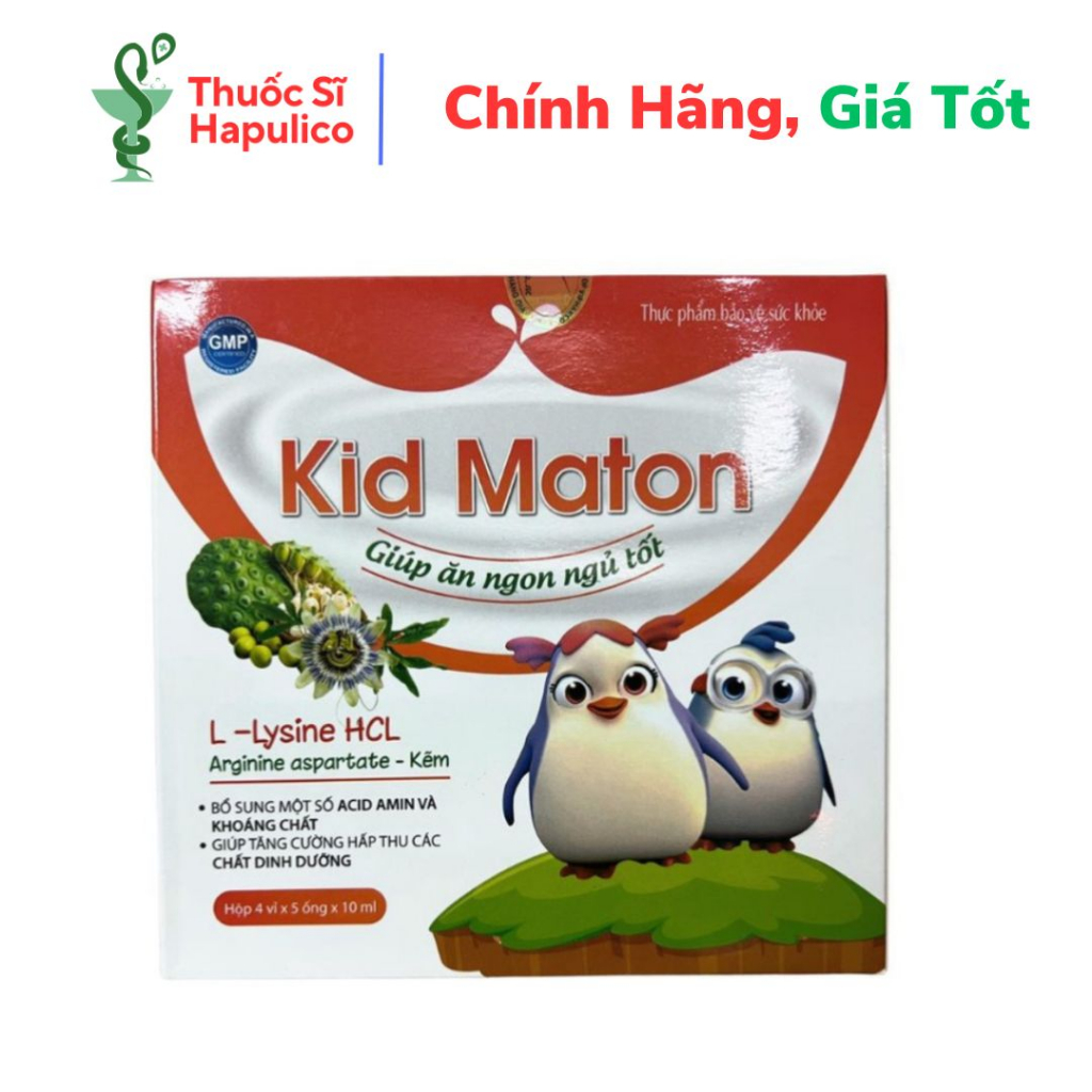 Siro Kid Maton - Giúp Ăn Ngon Ngủ Tốt, Tăng Sức Đề Kháng - Hộp 20 Ống ...