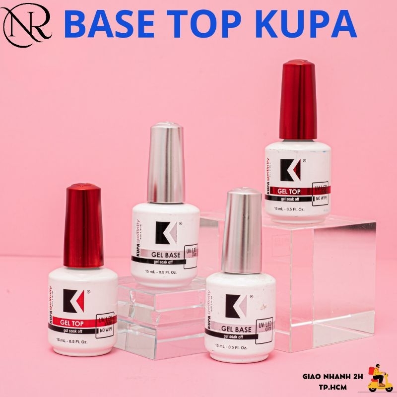 [HÀNG CHÍNH HÃNG] Sơn gel Base/Top Kupa 15ml nhập khẩu từ USA - Nails Red | Shopee Việt Nam