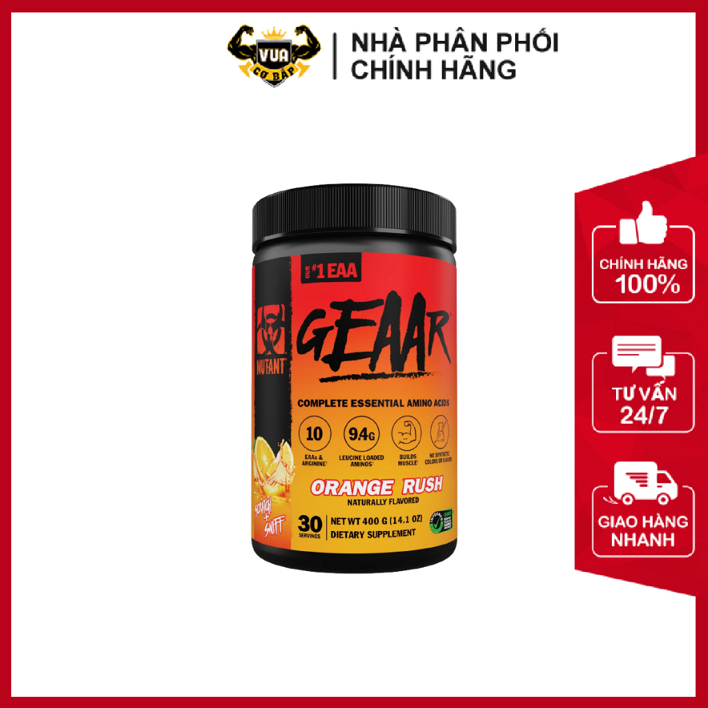 Tăng Cơ – Phục Hồi EAA Mutant GEAAR Hộp 400g – Vị Orange Rush | Shopee ...