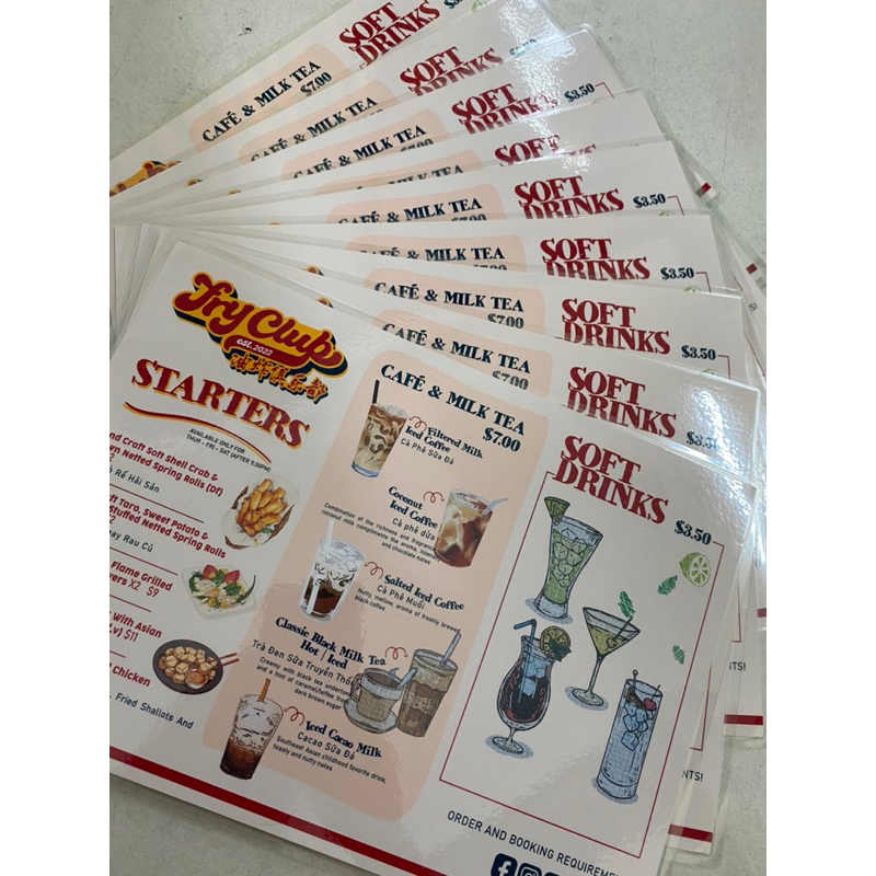 Menu ép plastic A4 (màng ép loại tốt, dày, cứng cáp) | Shopee Việt Nam