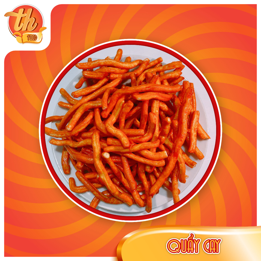 500G Quẩy Cay Thơm Ngon Giòn Giòn Cay Cay, Bim Bim Cay Đặc Biệt ...