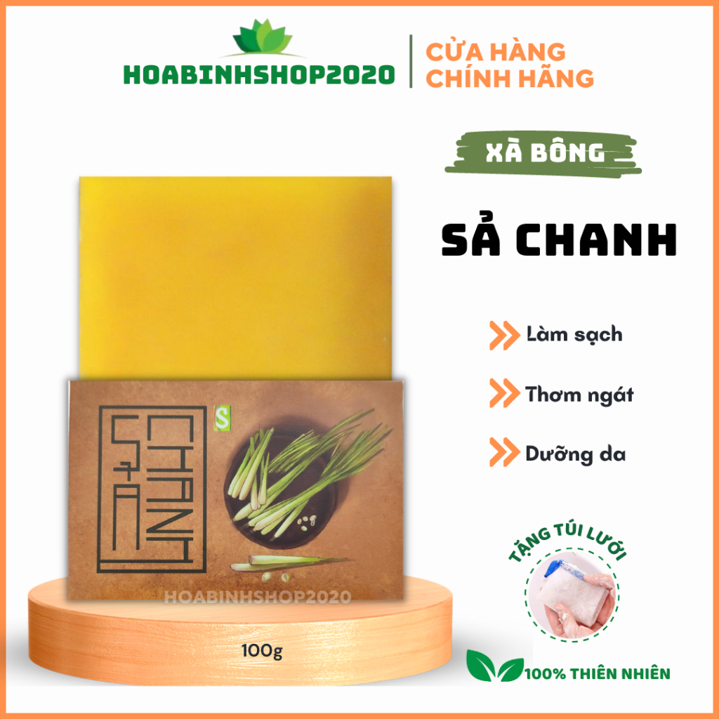 [CHÍNH HÃNG] Soap/Xà Bông HandMade Xà Bông Sả Chanh Sinh Dược 100Gram ...