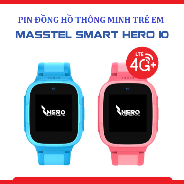 Pin thay thế cho đồng hồ thông minh trẻ em Masstel Smart HERO 10 4G ...