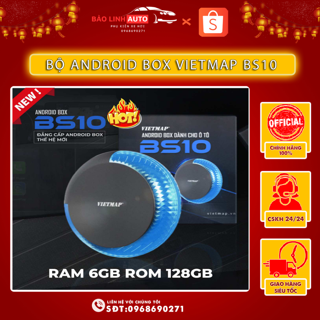 Bộ Android Box Ô Tô Vietmap BS10 Chính Hãng - Vietmap S2, Vietmap Live ...