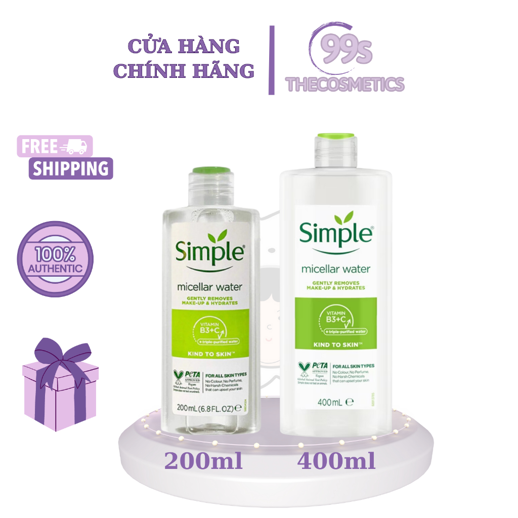 Nước Tẩy Trang Dịu Nhẹ Simple Kind To Skin Micellar Water 200ml-400ml ...