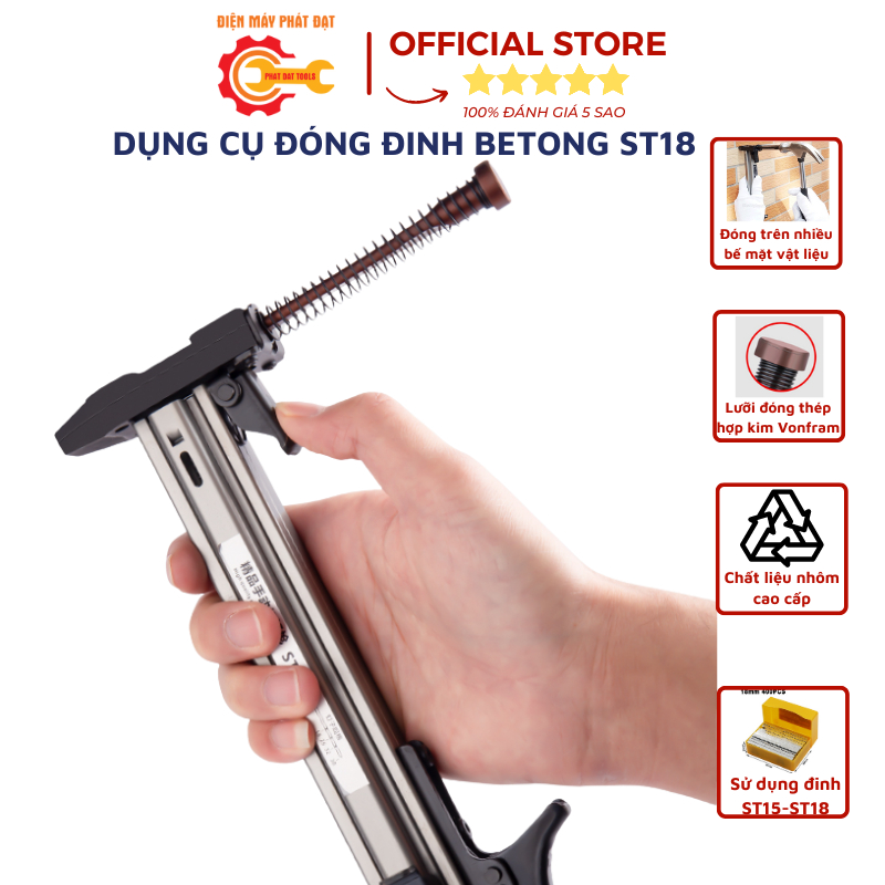 Dụng Cụ Đóng Đinh Betong ST18 Cẩm Tay | Shopee Việt Nam