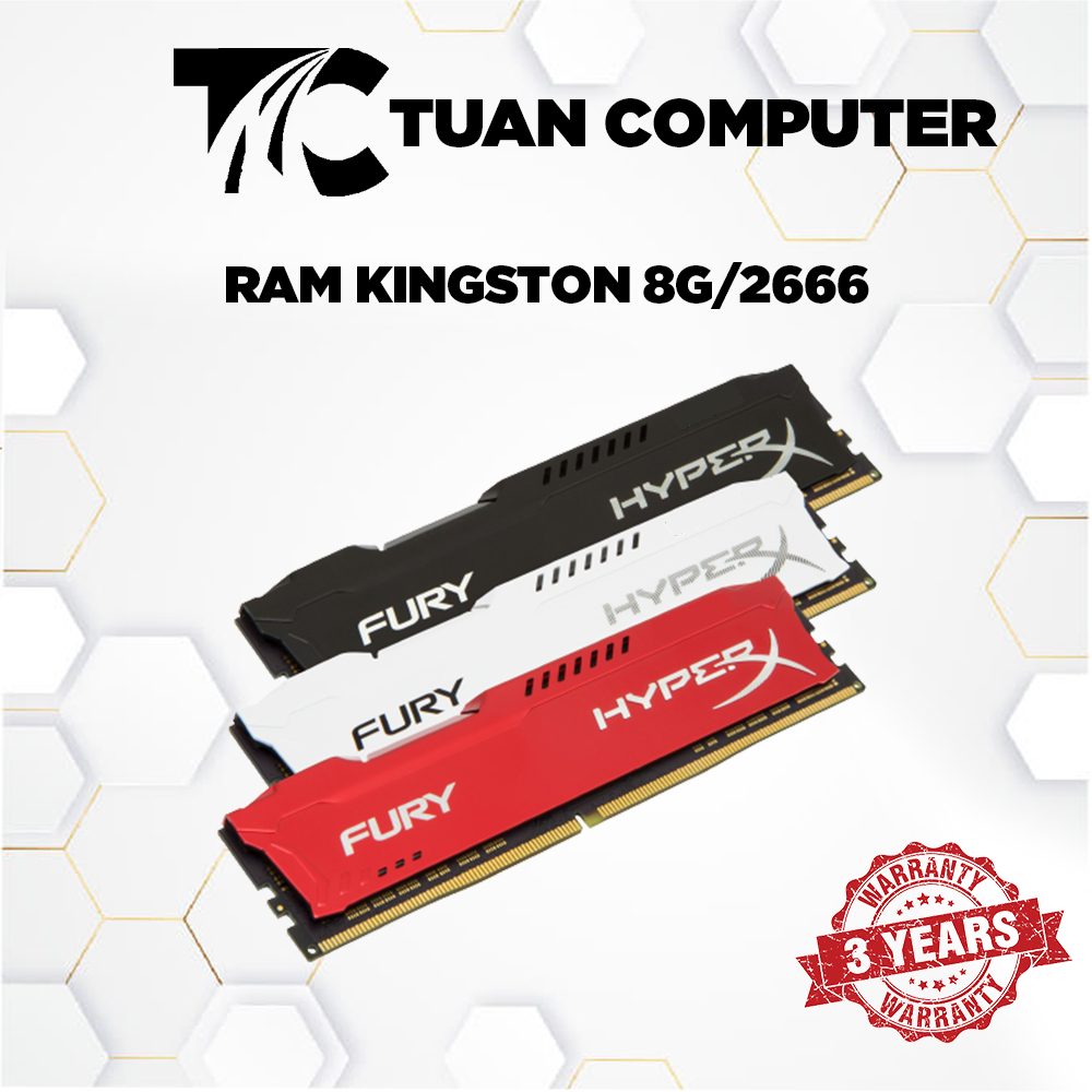 Tản Nhiệt Ram Fury HyperX - RAM DDR2, DDR3, DDR4 - Chất liệu nhôm, Logo chữ nổi - Tặng kèm 2 ...