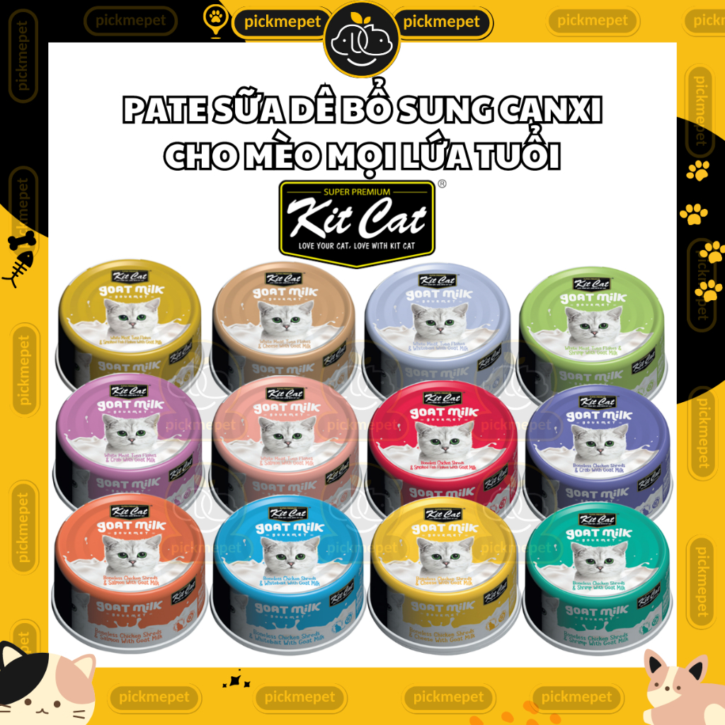 Pate Kit Cat - Pate KitCat Sữa Dê Bổ Sung Canxi Cho Mèo Mọi Lứa Tuổi ...