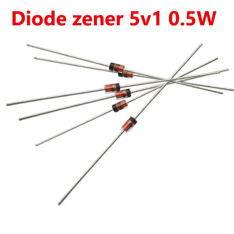 [Gói 20 con] Diode zener 5v1 5.1v 0.5W chân cắm | Shopee Việt Nam