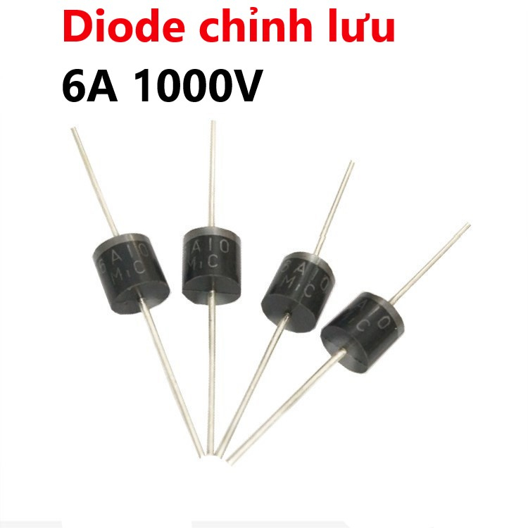 Diode 6A 1000V 6A10 chỉnh lưu chân cắm | Shopee Việt Nam