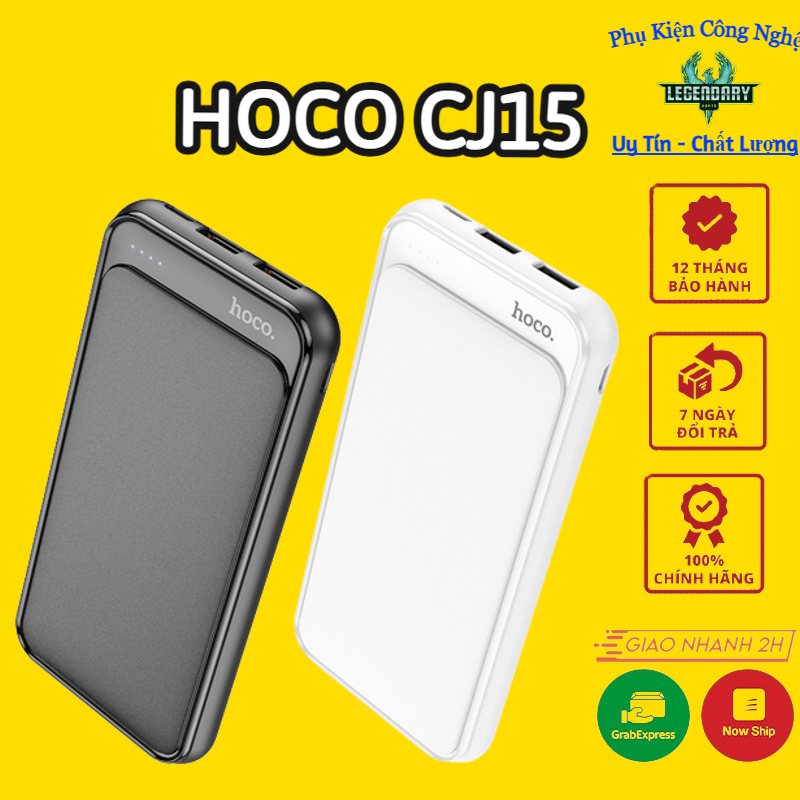 Pin Sạc Dự Phòng Hoco CJ15 10000mAh, Có LED Hiển Thị, Chất Liệu Nhựa ...