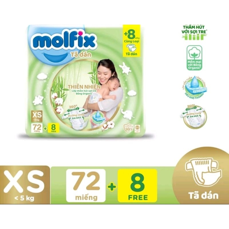 Tả dán Molfix size XS