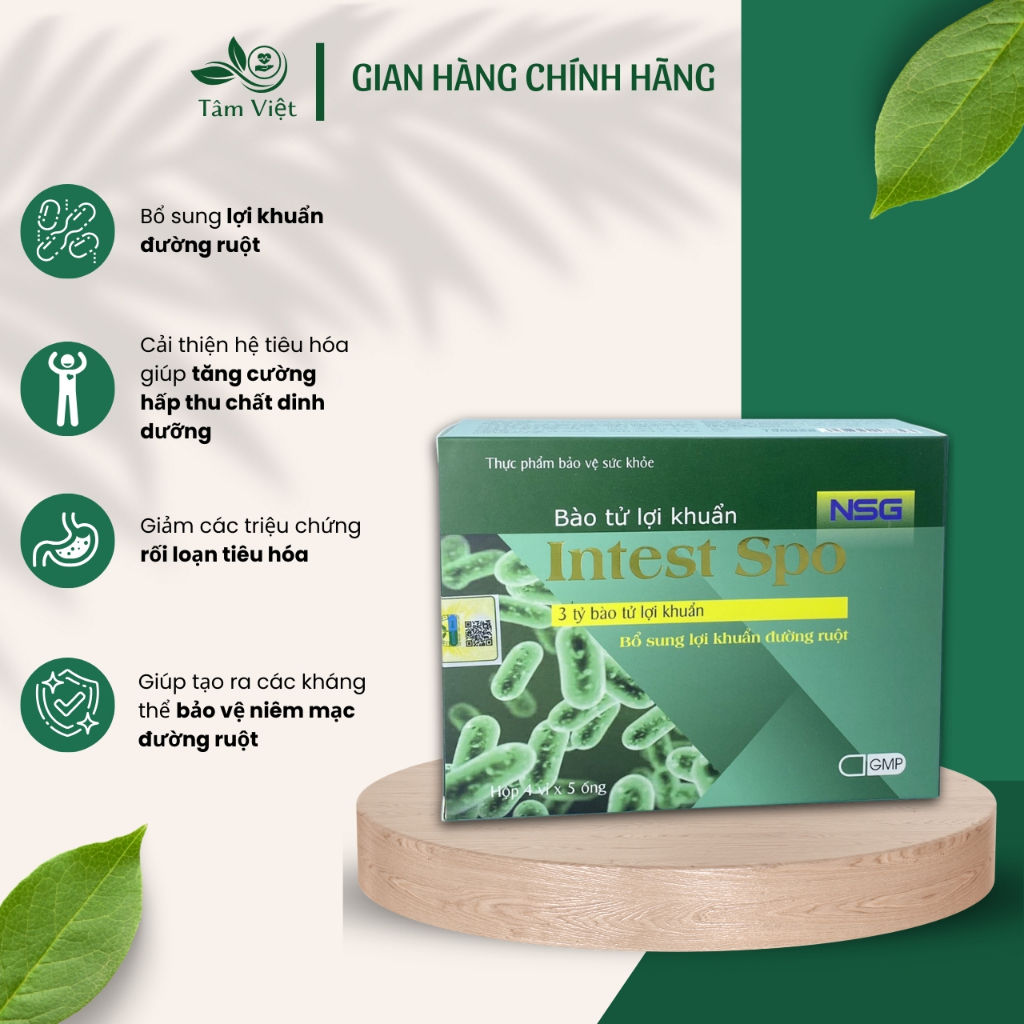 Bào tử lợi khuẩn Intest Spo NSG, bổ sung lợi khuẩn đường ruột, giúp ...