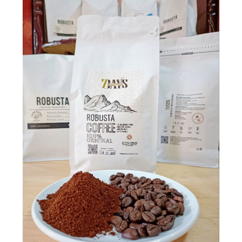 500g Cafe Robusta Nguyên Bản Rang Mộc/ Original Robusta Bean - 7DAYS ...