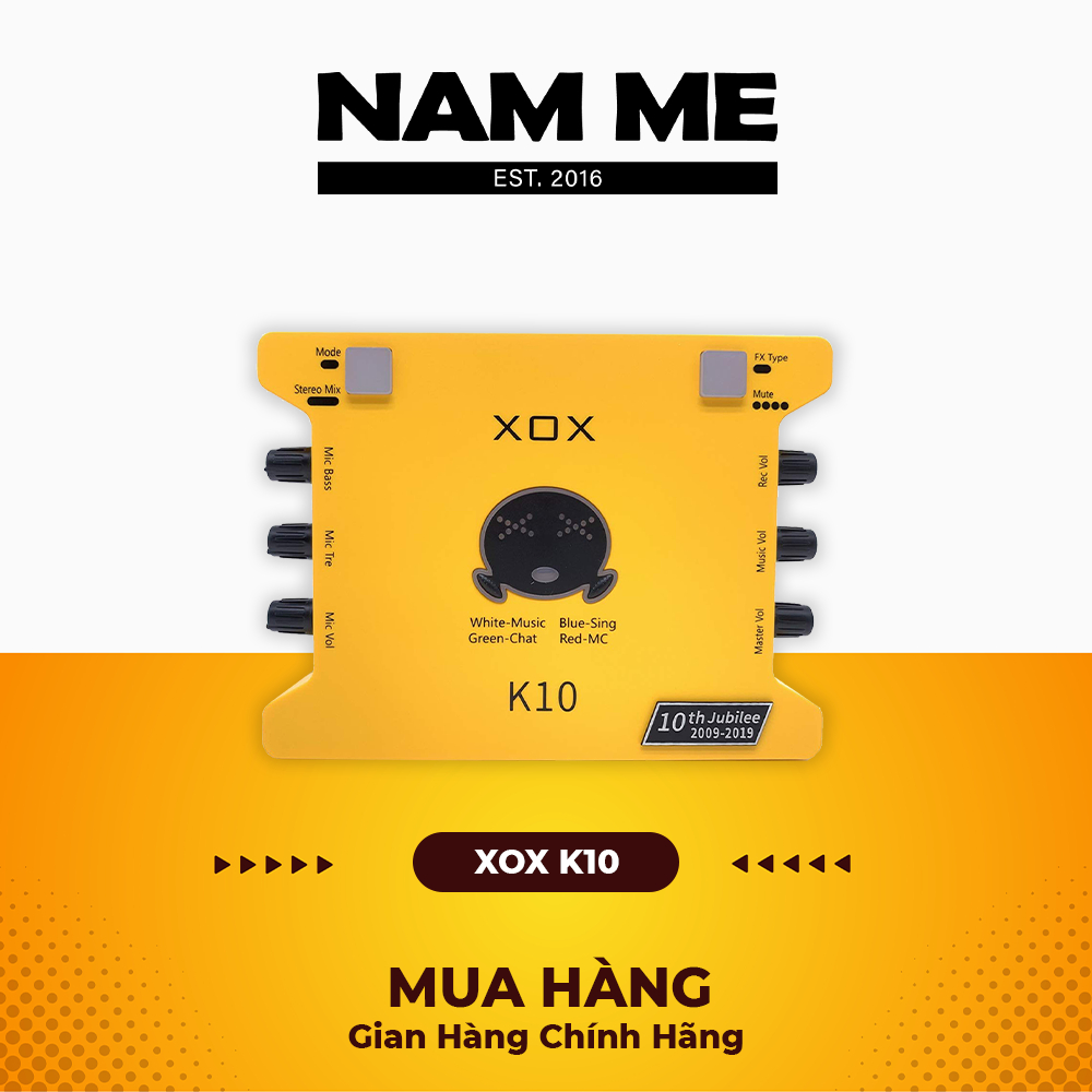 (Chính hãng) Soundcard XOX K10 10th Jubilee phiên bản kỉ niệm 10 năm, thu âm, livetream, 16 chế ...