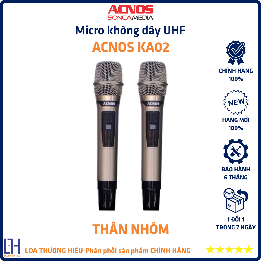 Micro không dây UHF ACNOS KA02 dành cho dòng loa ACNOS (Micro rời - 1 ...