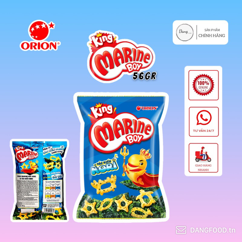 Snack Cá Marine Boy King Orion 56gr Vị Tảo biển - Sản Phẩm Rất Được Ưa ...