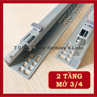 Ray âm giảm chấn 2 tầng ZUB độ mở 3/4 khoá chốt đủ kích thước (1 cặp ...