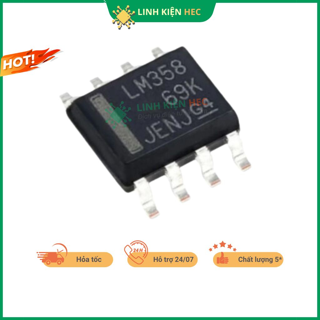 IC LM358 LM358DR chính hãng linh kiện hec. | Shopee Việt Nam