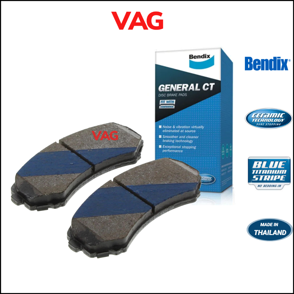 [ Bendix ] Má phanh trước Pajero V73 00-06, Pajero V93 07-15 Chính hãng Bendix DB1388 Thái lan ...