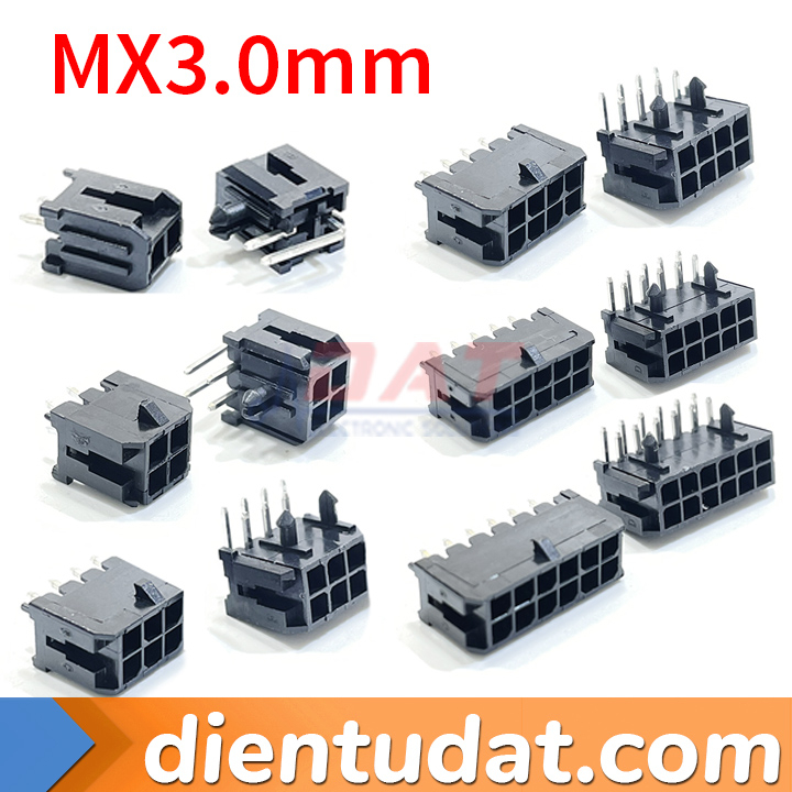 Đầu Nối Hàng Đôi MX3.0mm 2P/4P/6P/8P/10P/12P | Shopee Việt Nam