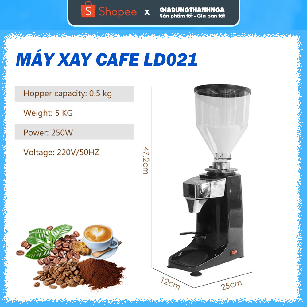 Máy xay cafe tự động LD021 chính hãng - Giao hàng hỏa tốc- Tự động định ...