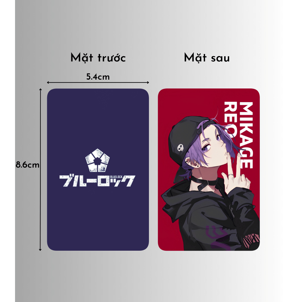 [BLUE LOCK Reo - Photocard NHỰA] Card Bo Góc nhân vật Reo Mikage ...