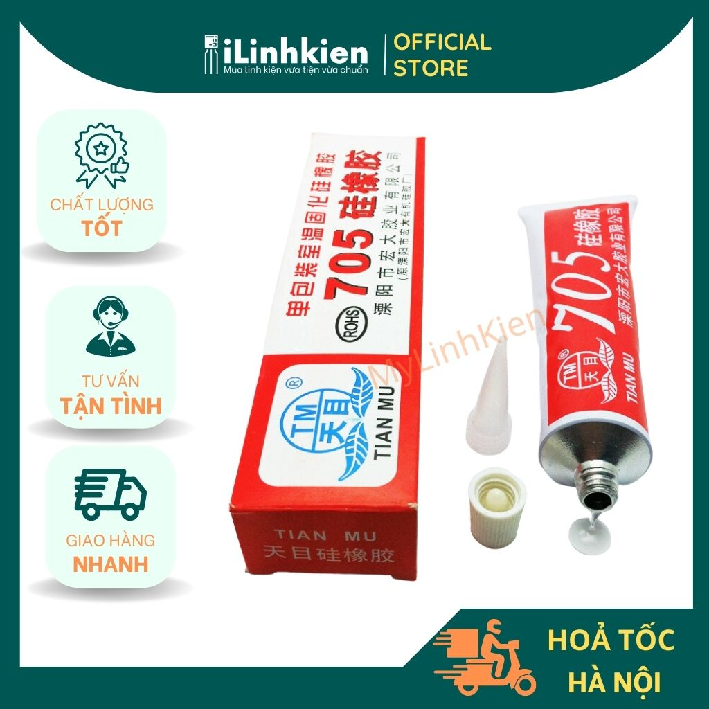 Keo silicon 705 trong suốt bảo vệ mạch cách điện chống nước chất lượng ...