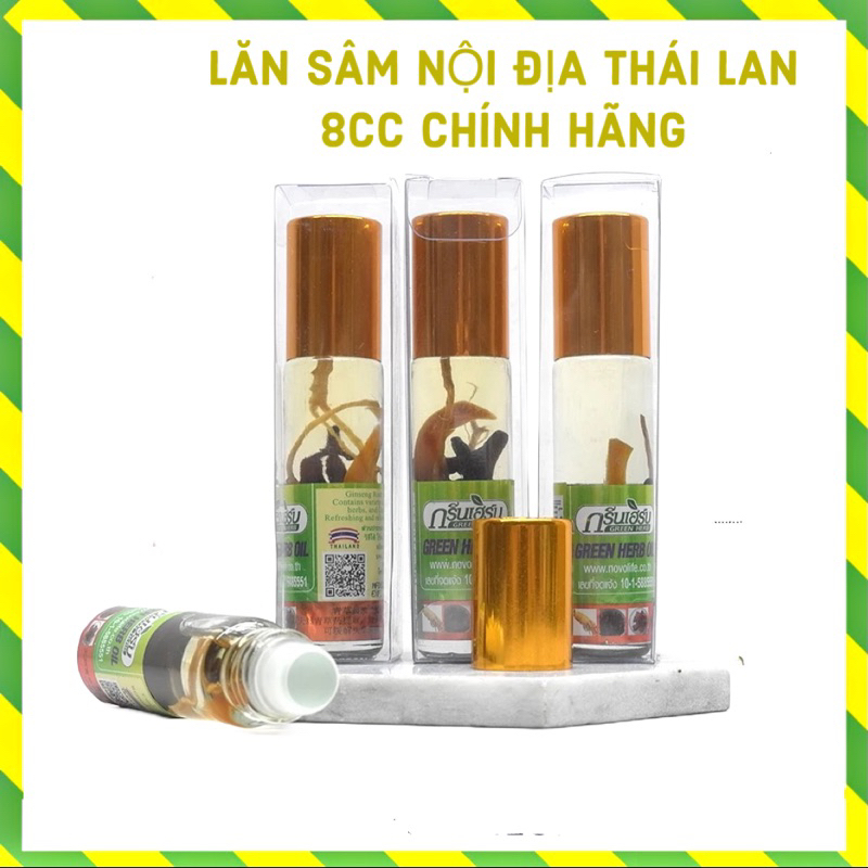 (Lố 12 Chai) Lăn Sâm Nội Địa Thái Lan Green Herb 8cc Chính Hãng ...