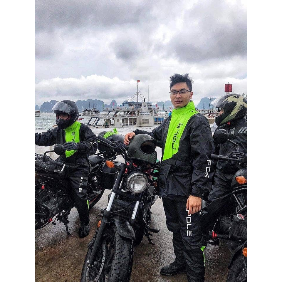 Áo mưa cao cấp 2 lớp POLE RACING - có mũ | Shopee Việt Nam