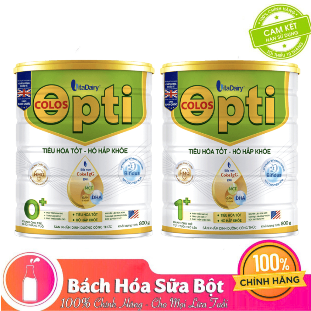 Sữa bột Vitadairy Colos Opti 0+/1+ 800g | Shopee Việt Nam