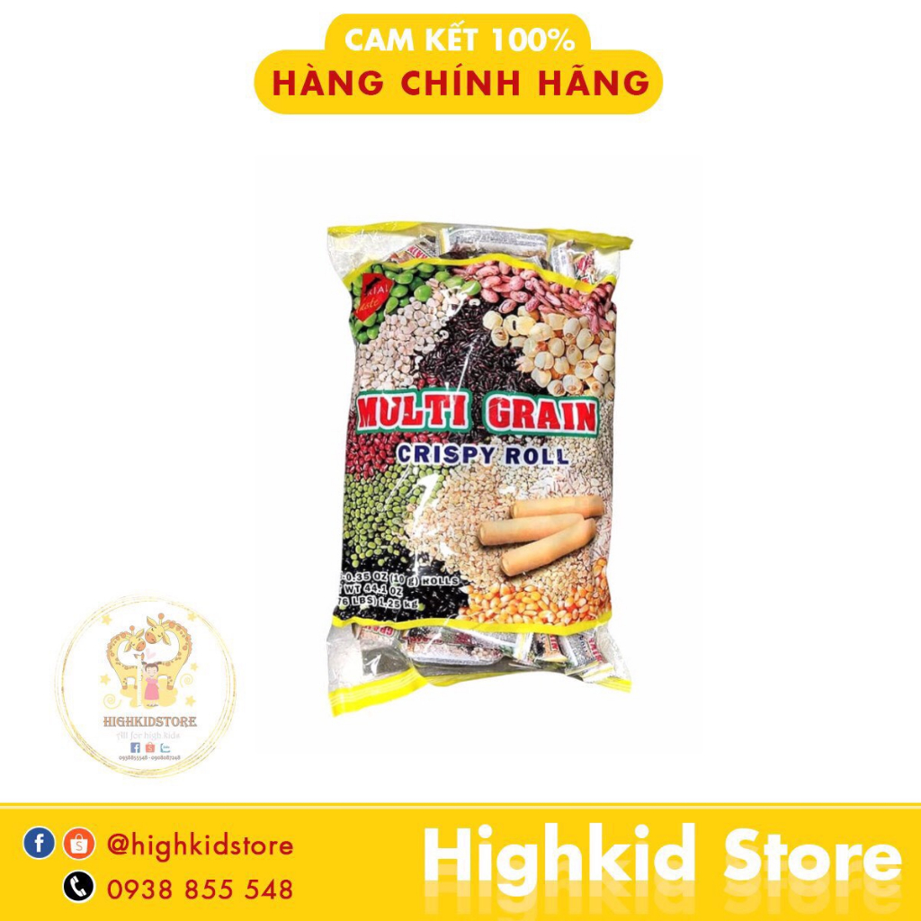 Bánh Ngũ Cốc Multi Grain Crispy Roll (1,25kg) Bịch Siêu To Siêu Khổng ...