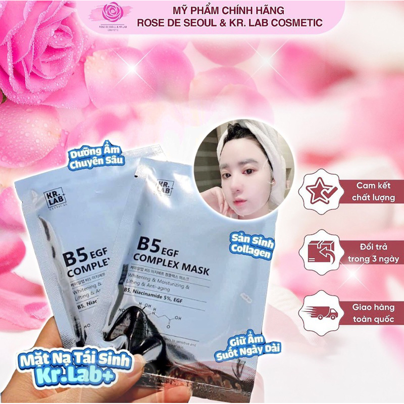 Mặt nạ Mask B5 kr.lab + mặt nạ B5 PDRN Isolux + mặt nạ sodium DNA ...