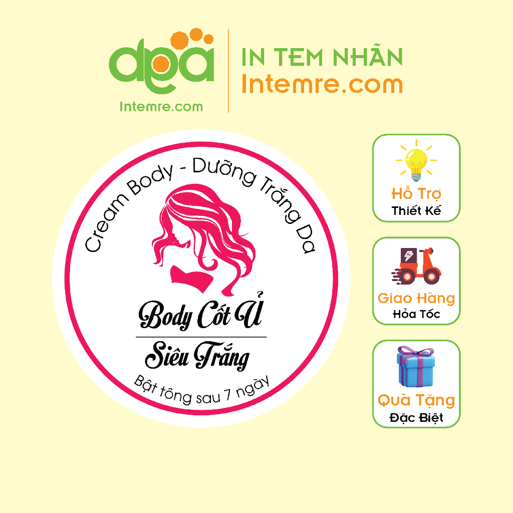 In 100 Tem Nhãn Giấy Decan Dán, intemre.com Hủ Kem, Trộn, Cốt Body ...
