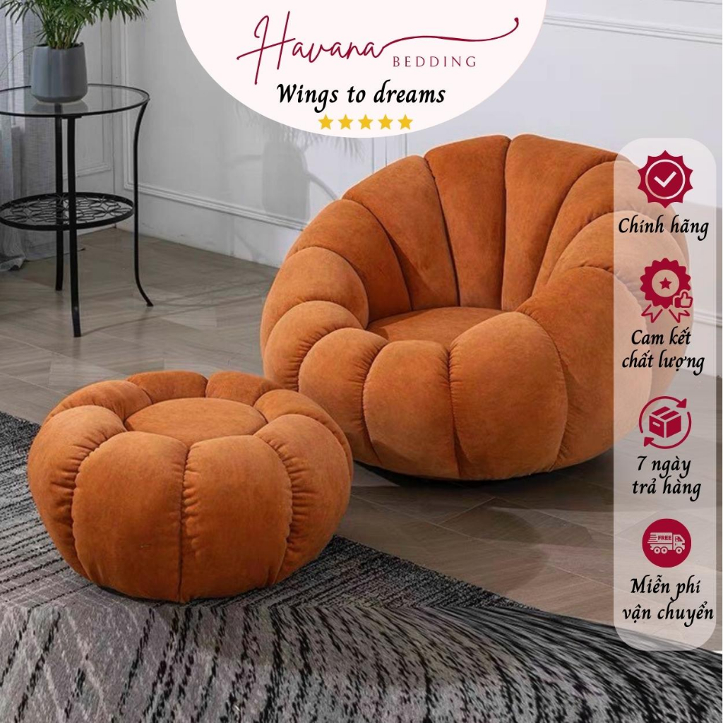 Ghế sofa Havana Bedding thư giãn dựa lưng hình bông hoa ghế sofa lười ...