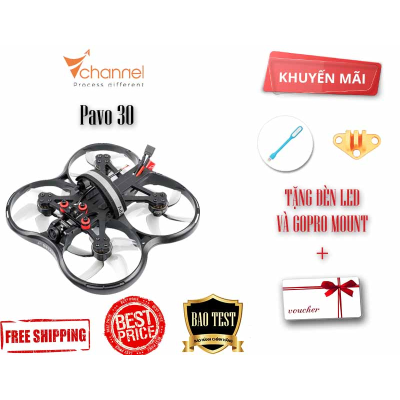 Máy bay BetaFPV Pavo 30 Analog (có sẵn RX Frsky FCC D16) tặng Mount ...