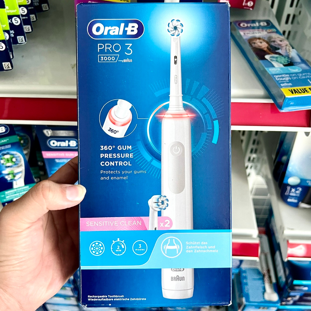 [Made In Germany] Bàn Chải Điện Oral-B Braun Pro 3 3000 - Cảm Biến Lực ...