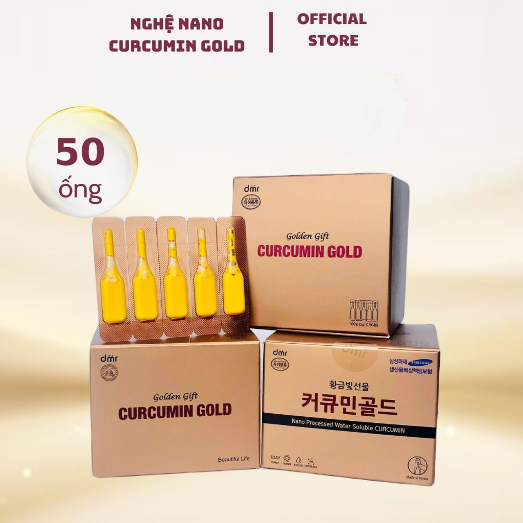 Tinh Chất Nghệ Nano Curcumin Gold Hàn Quốc Tăng Cường Sức Khỏe Hộp 50 ...
